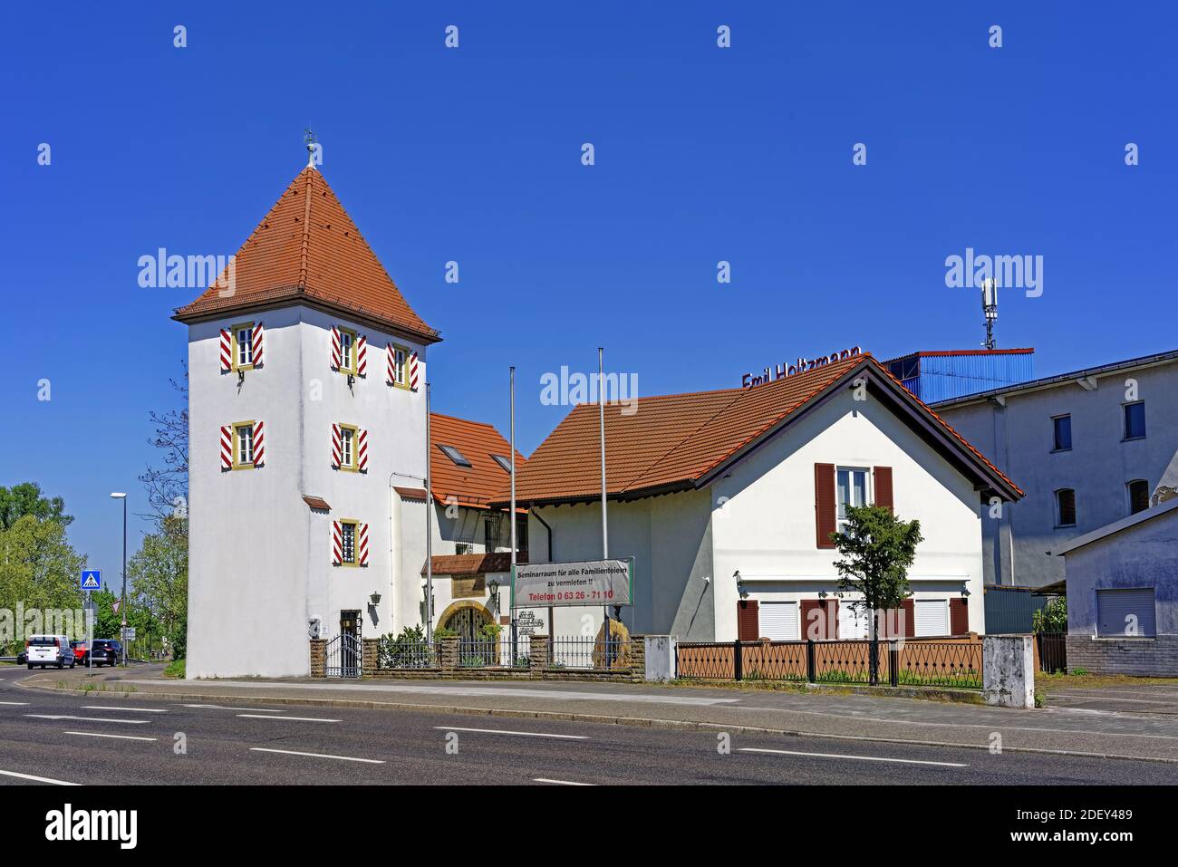 SchUM-Stadt, Wartturm, historisch, Fastnachtsmuseum Stock Photo - Alamy