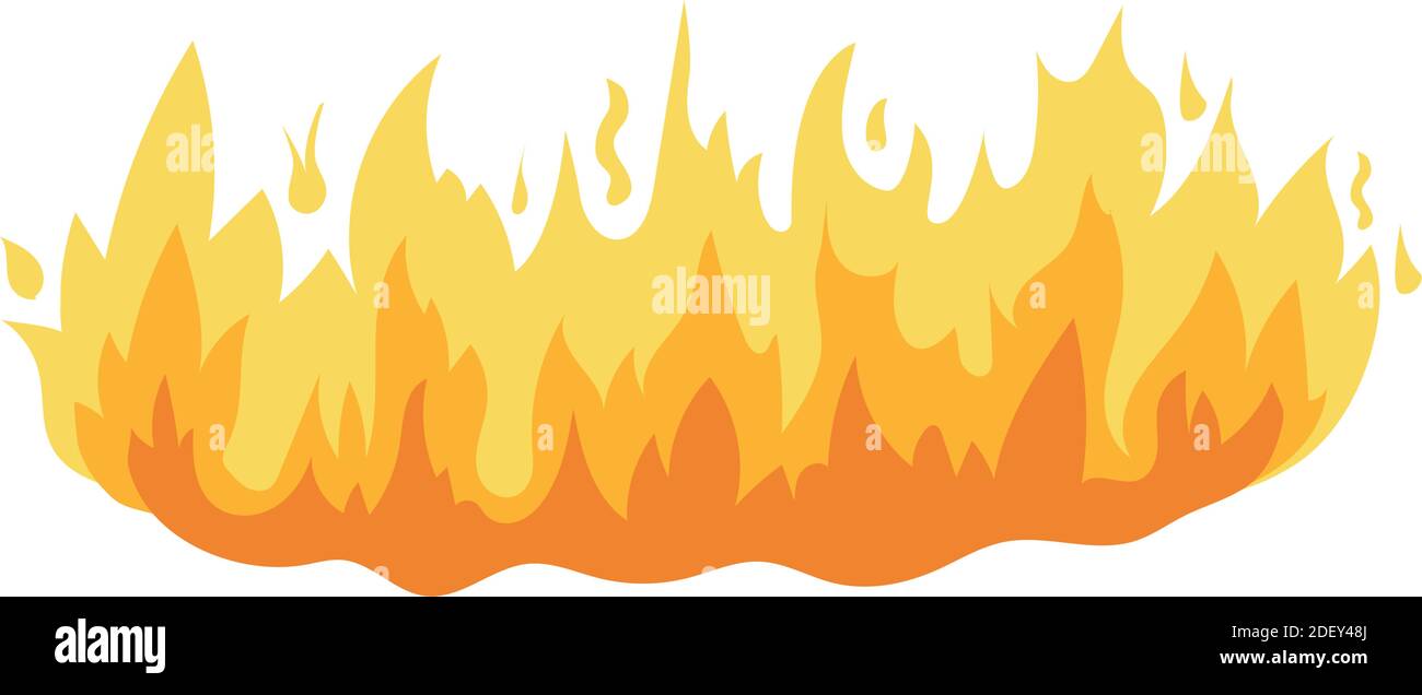 fire of orange and yellow color Stock Vector Image & Art - Alamy