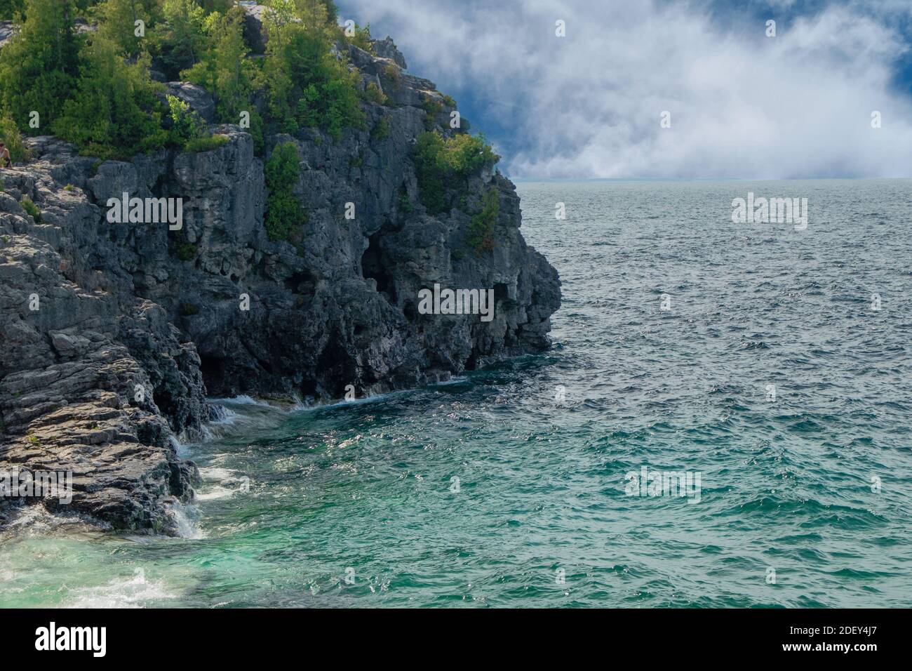 Georgian Bay rock formations near Lake Huron. Spectacular scenery in ...