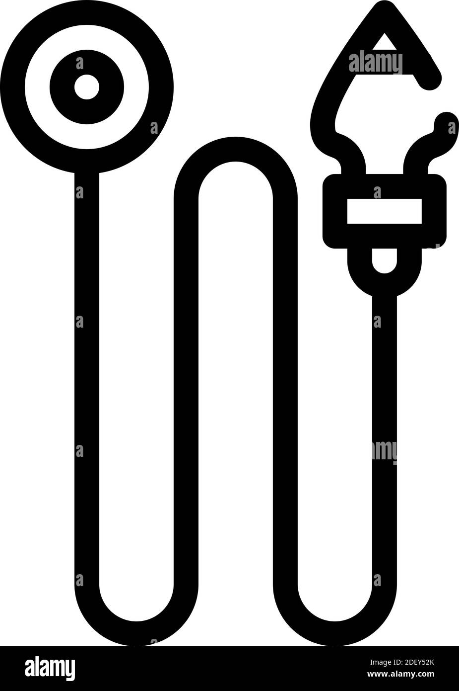 leveling weight line icon vector illustration black Stock Vector Image ...