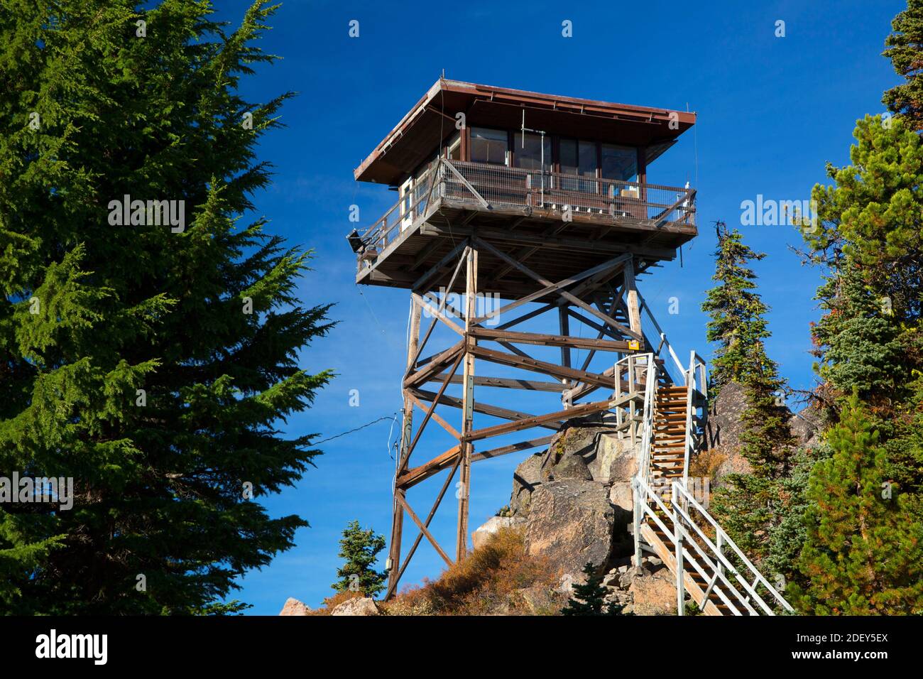 Odell Butte Lookout, Deschutes National Forest, Oregon Stock Photo - Alamy