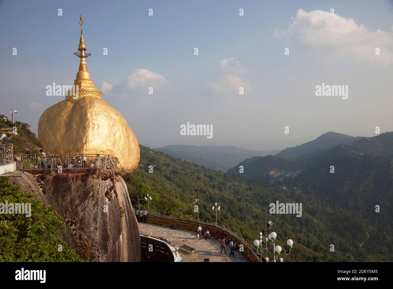 Golden Rock, Mount Kyaiktiyo, state of Mon, Myanmar, Asia Stock Photo ...