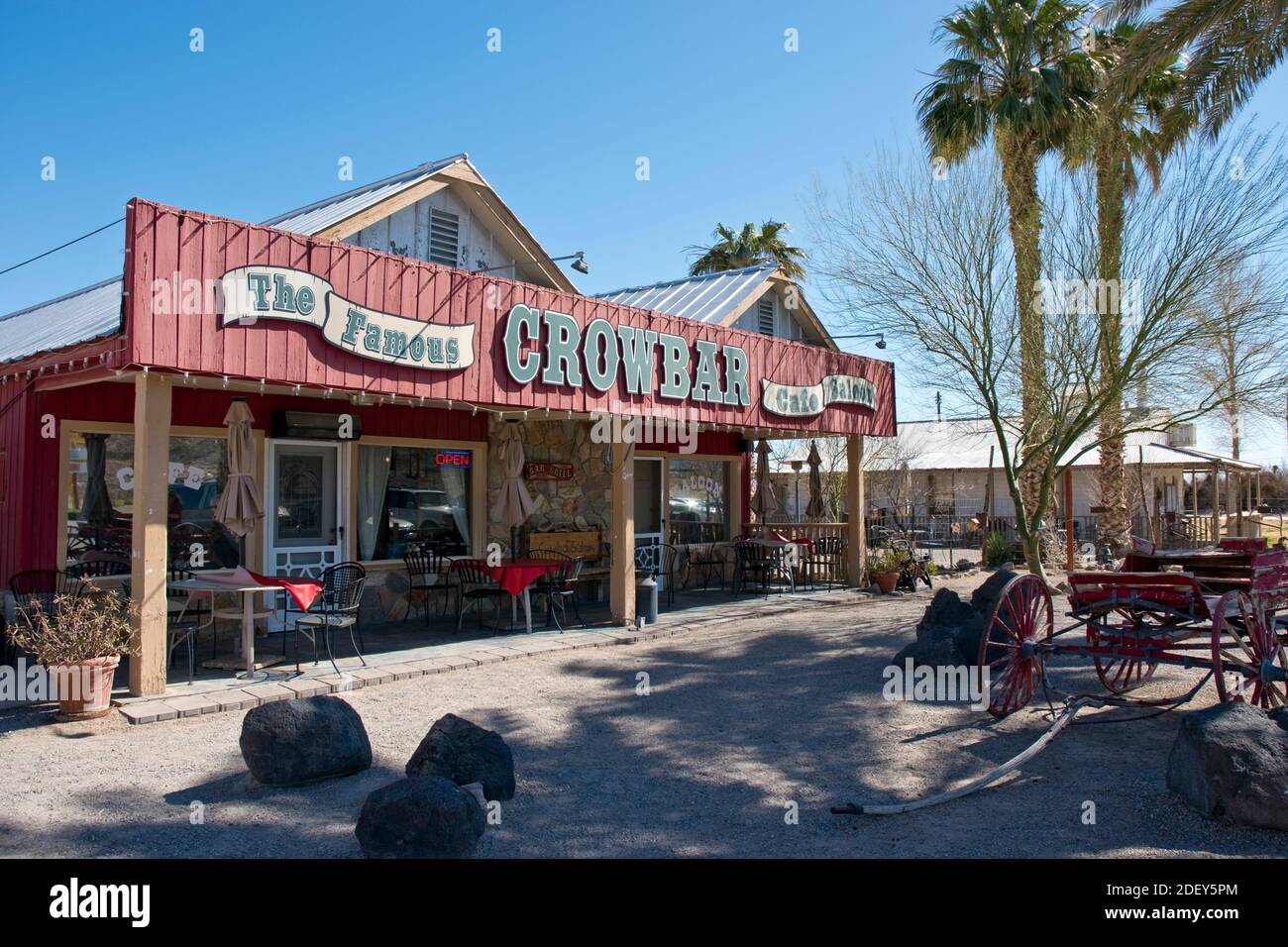 The Crowbar cafe and saloon at Shoshone, a gateway town to Death Valley ...