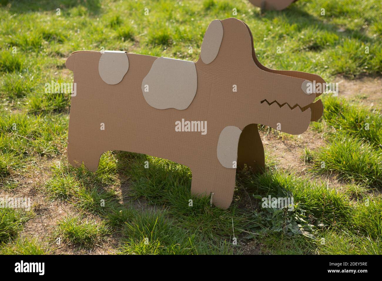 Creative decorations of cardboard Stock Photo - Alamy