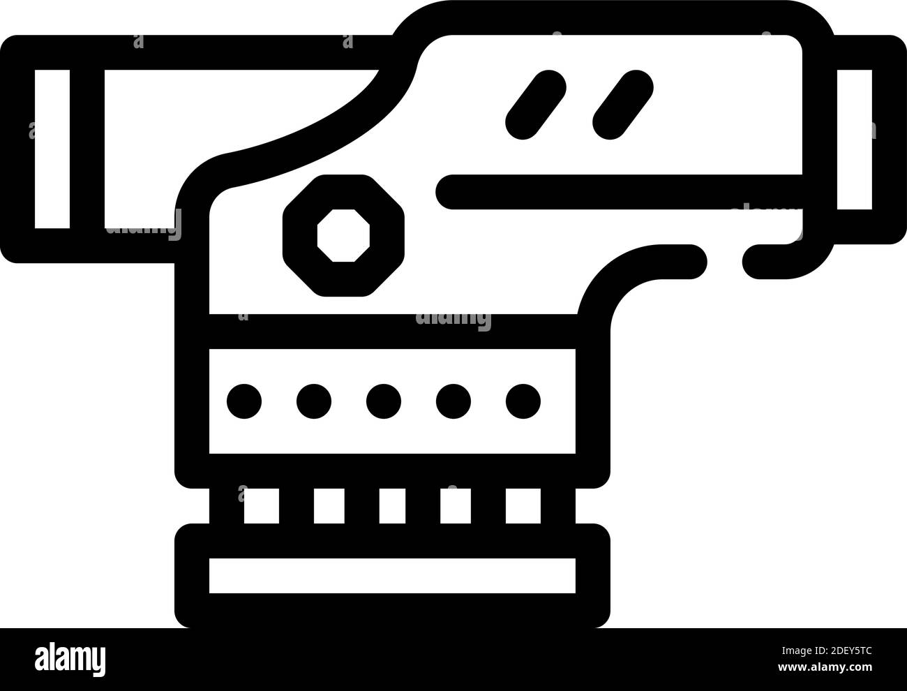 optical level gadget line icon vector illustration Stock Vector Image ...