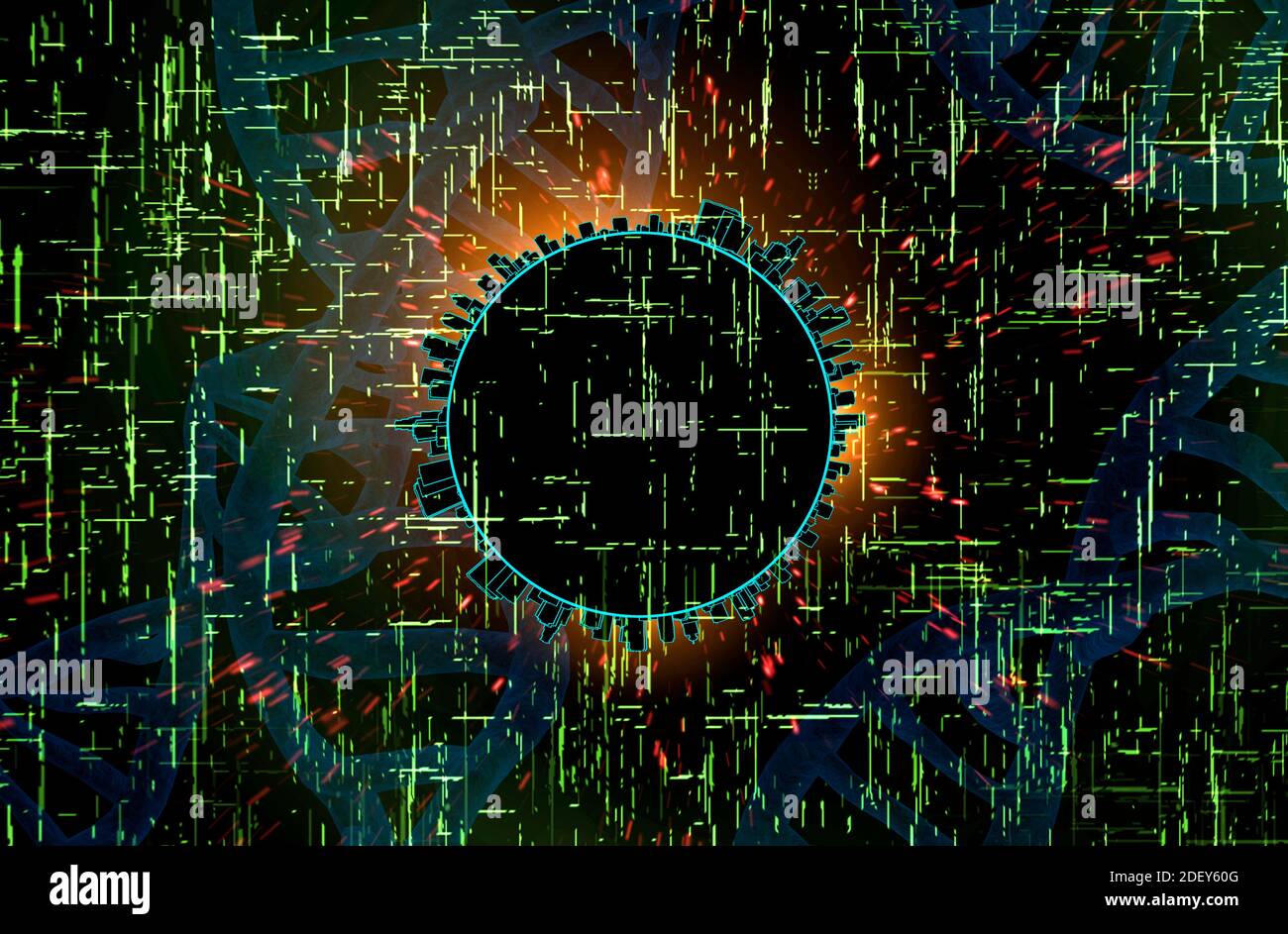 Computer generated three-dimensional matrix simulation of reality 3D ...