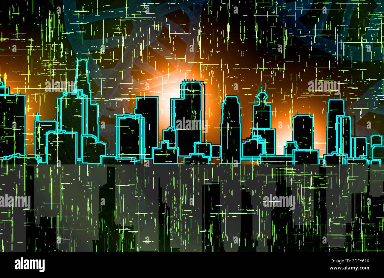 Computer generated three-dimensional matrix simulation of reality 3D ...