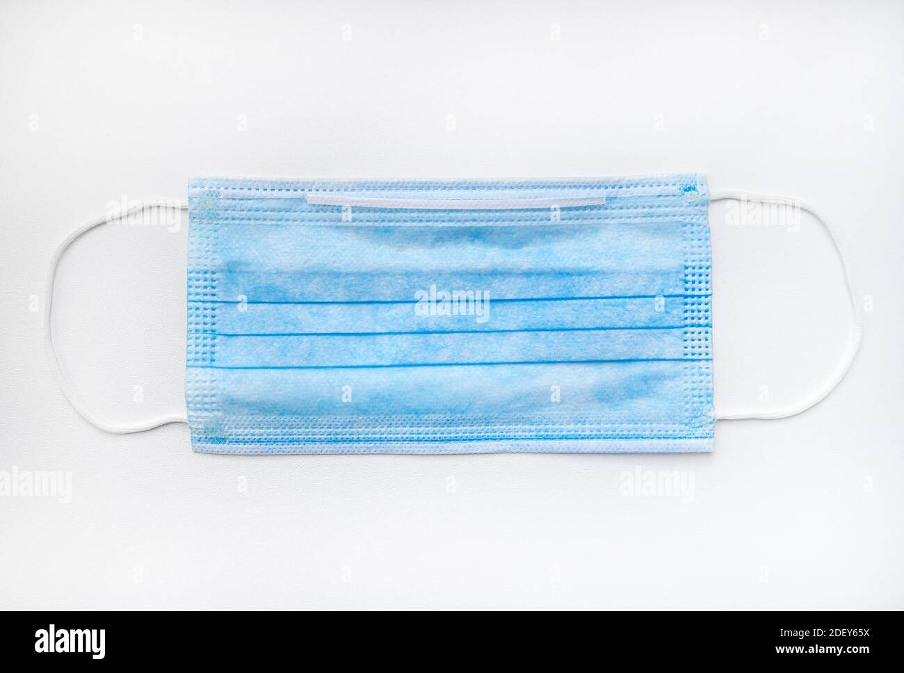 Protective Medical Flu Mask on the White Background closeup Stock Photo ...