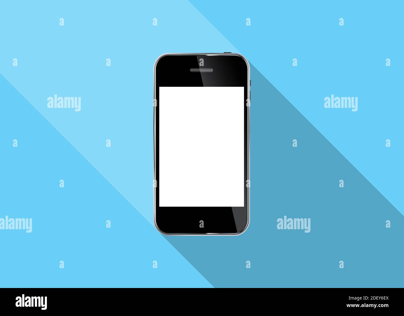 Abstract Design Realistic Mobile Phone Illustration Stock Photo - Alamy