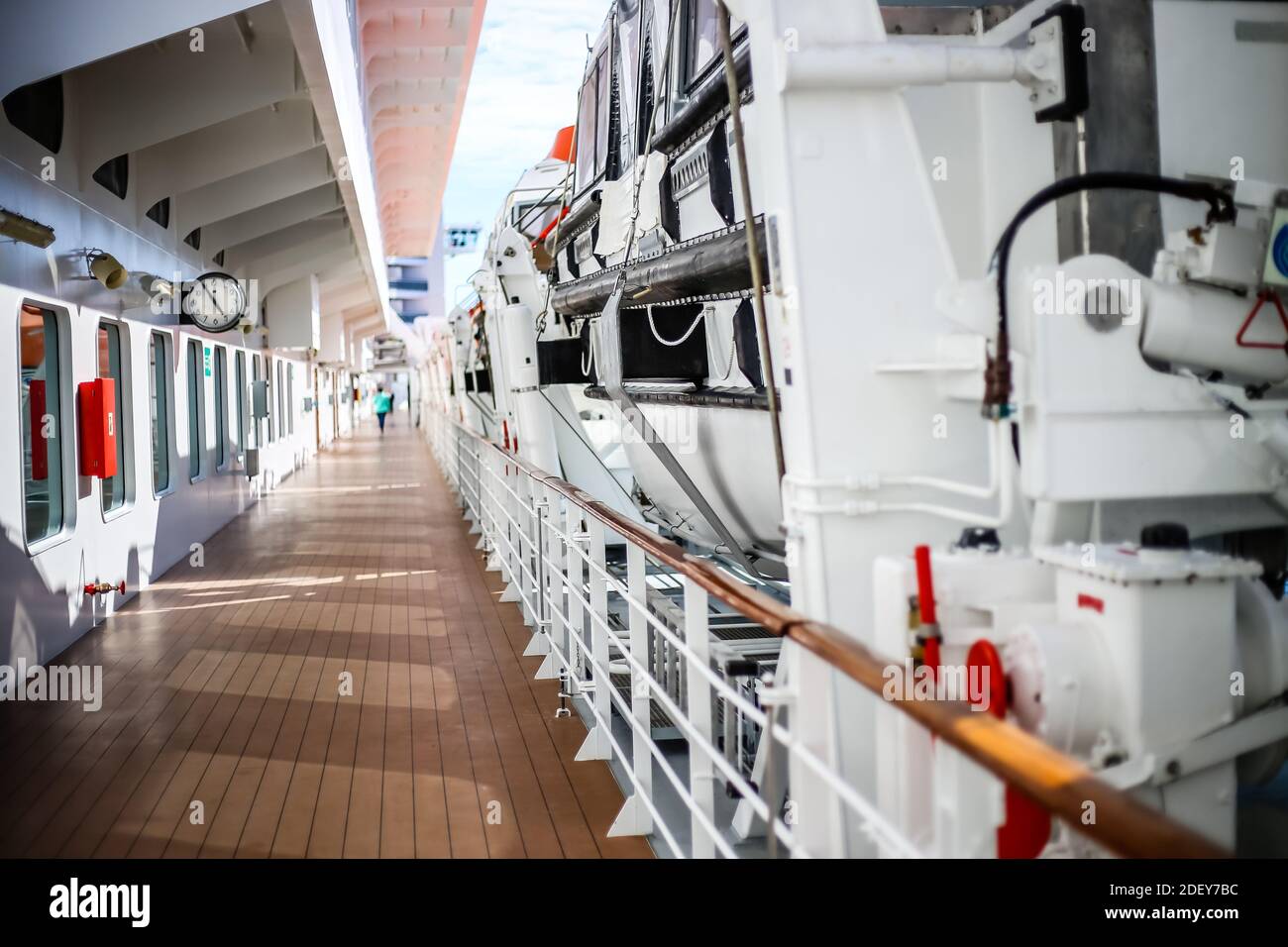 Cruise ship open deck Stock Photo - Alamy