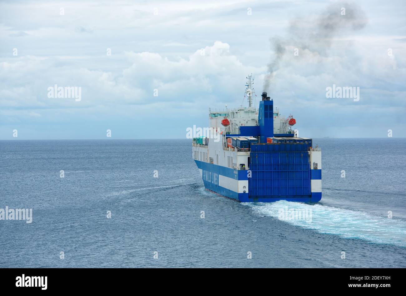 VALLETTA, MALTA - dec10,2019: shipping cargo boat leaving from Valletta ...