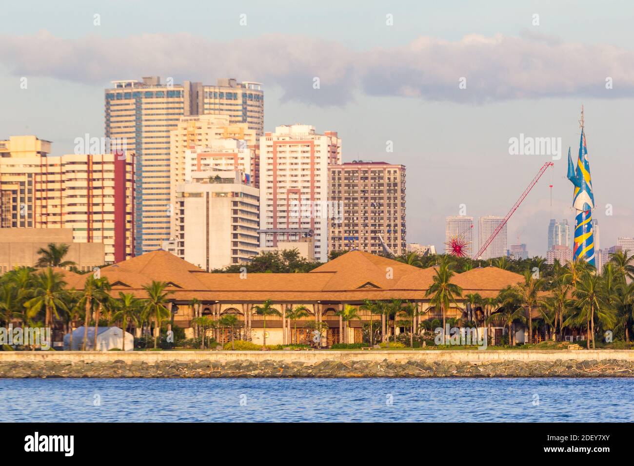 The Coconut Palace with commercial buildings in the background in ...