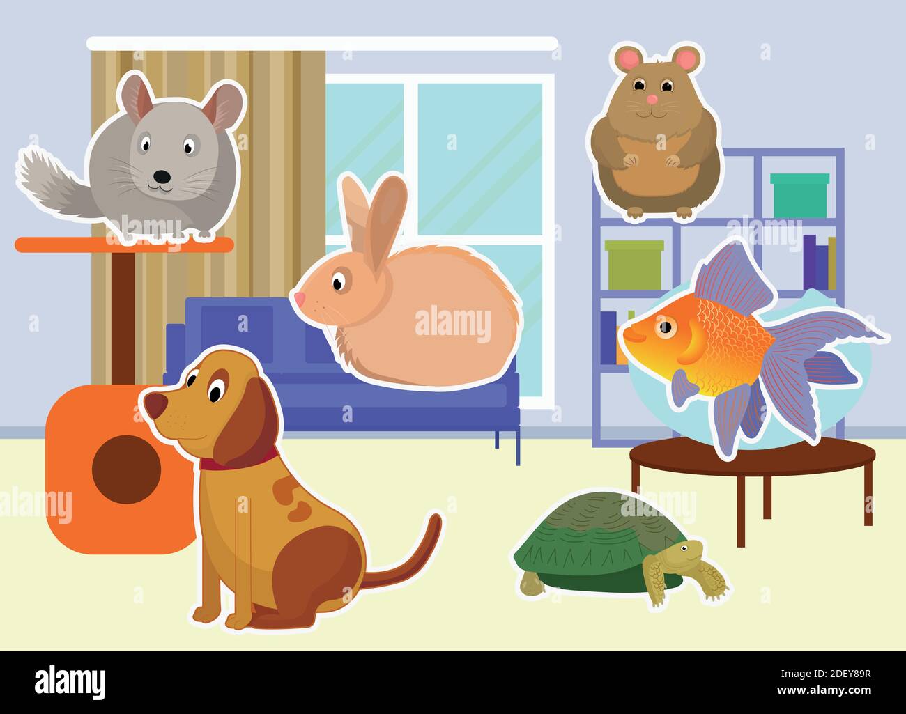 vector set of Pets Stock Vector Image & Art - Alamy