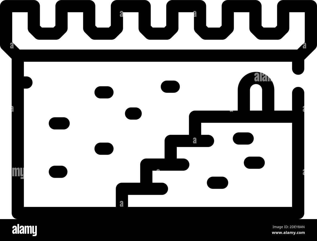 Destroyed stairs Black and White Stock Photos & Images - Alamy