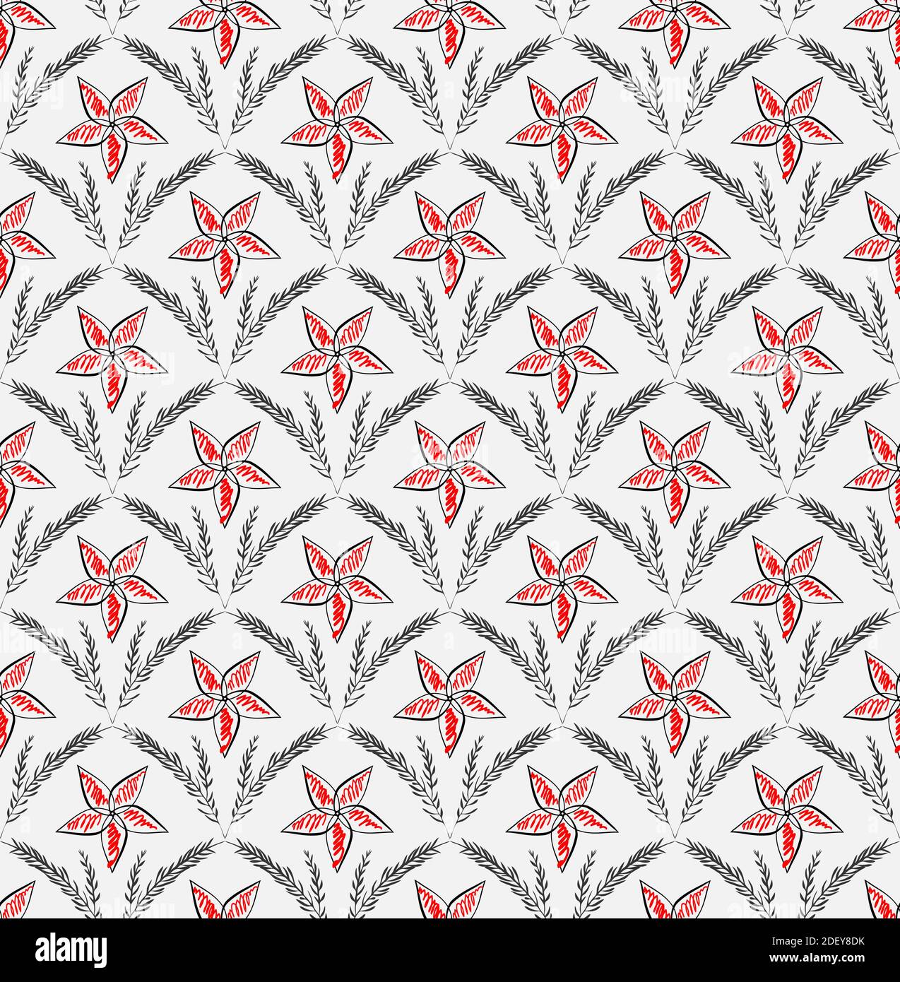 Christmas, winter holidays concept seamless pattern. Graphic drawings ...