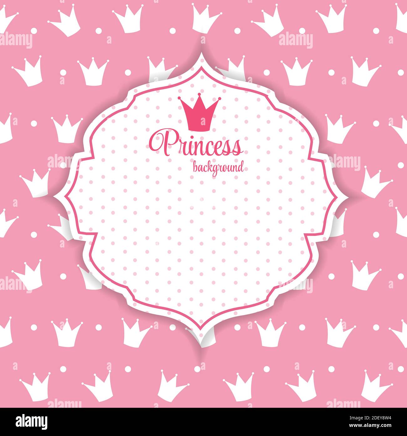 Princess Crown Background Illustration Stock Photo - Alamy