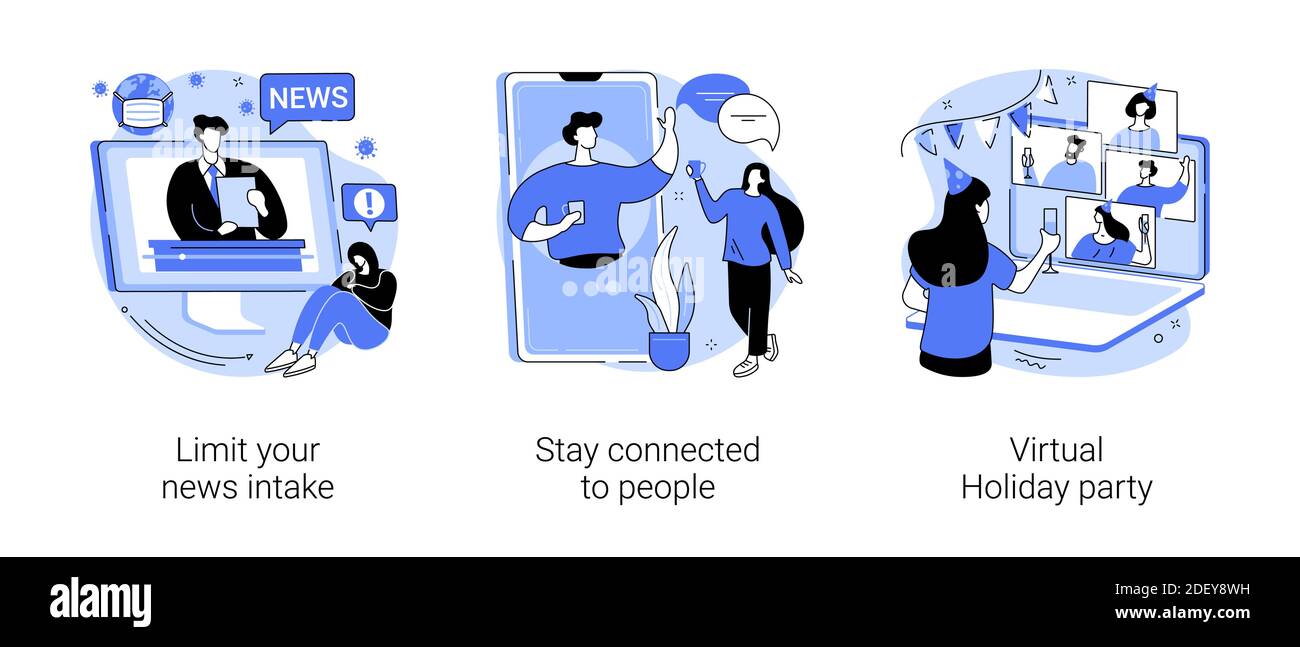 Quarantine lifestyle abstract concept vector illustrations Stock Vector ...