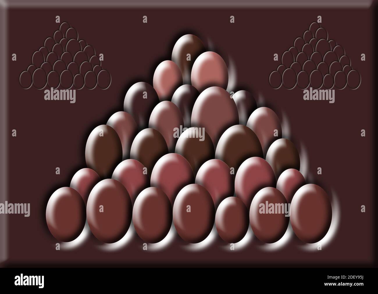 Eggs stacked pyramid hi-res stock photography and images - Alamy