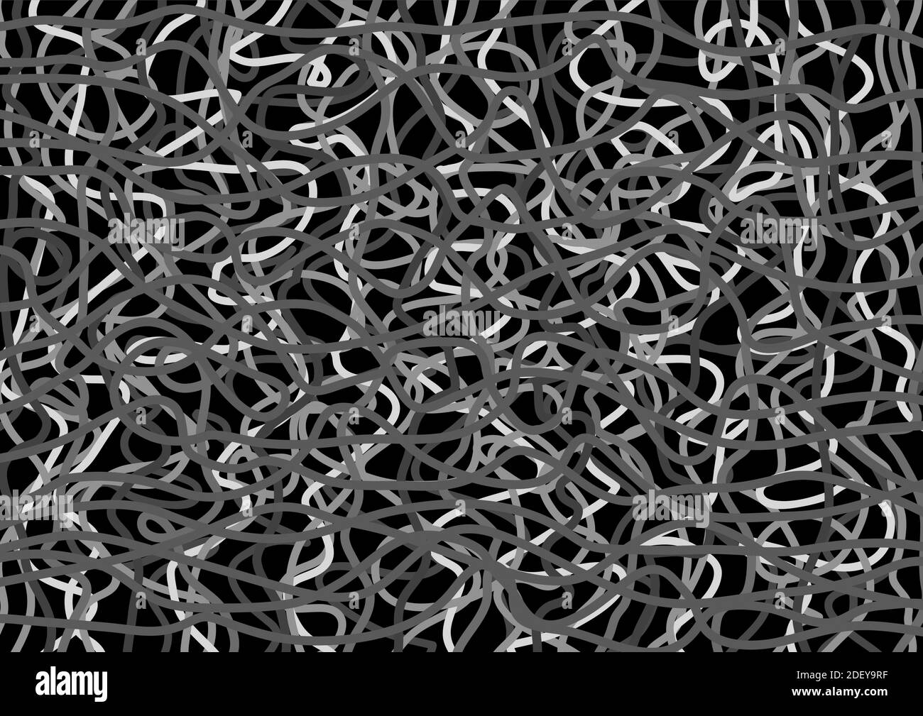 abstract confusion colorful vector background, wool tangled concept ...