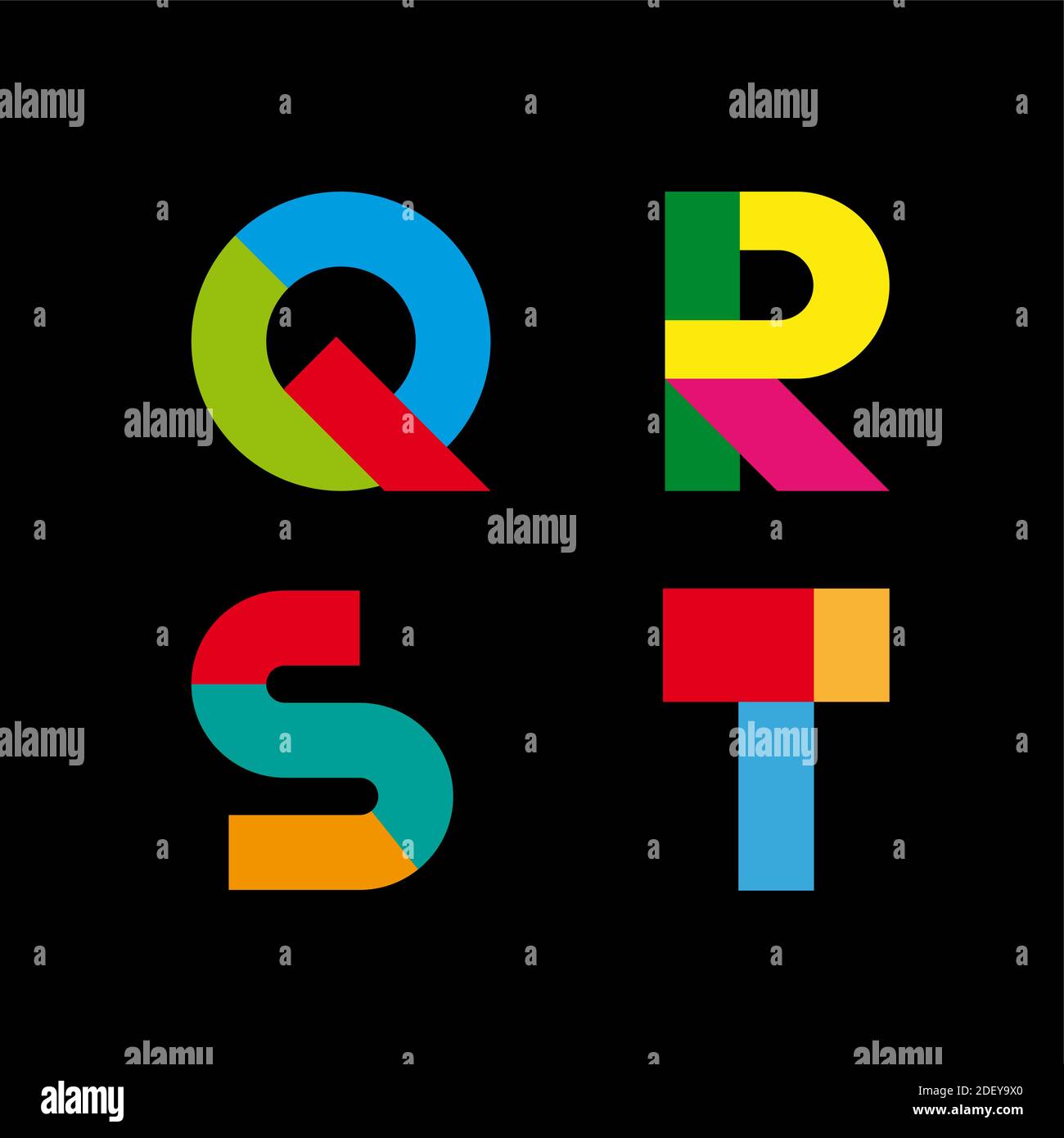 Letter r t logo set hi-res stock photography and images - Alamy