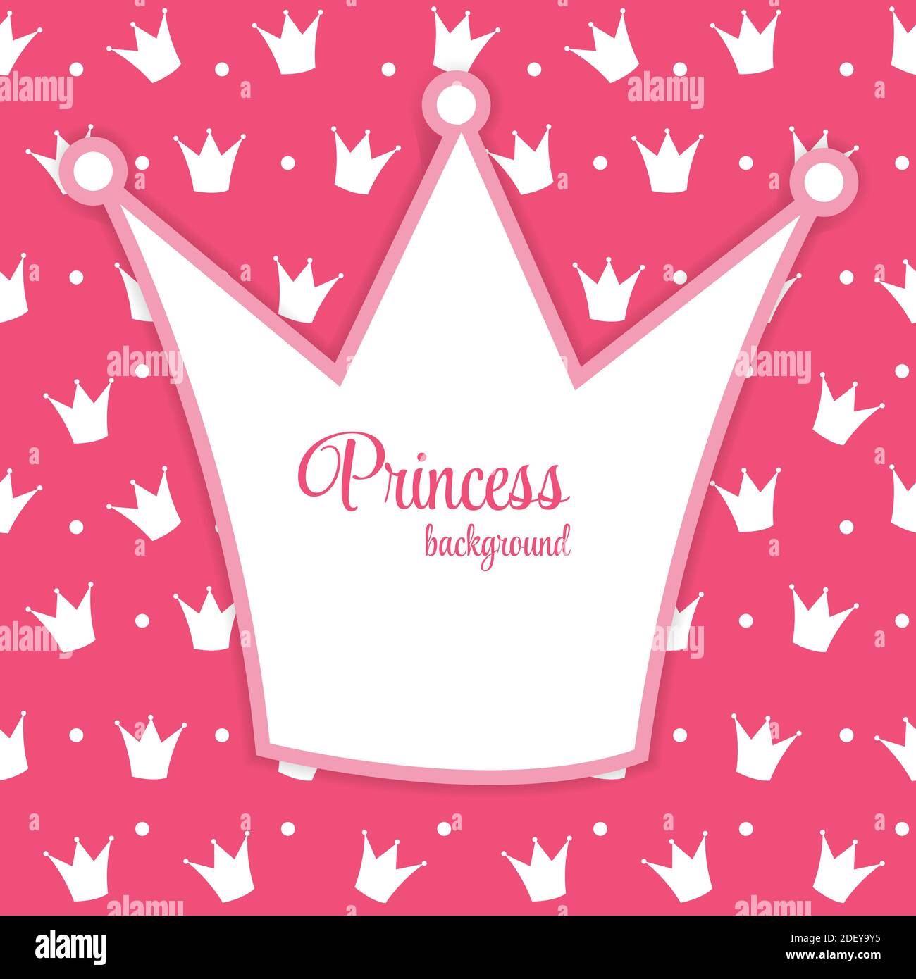 Princess Crown Background Illustration Stock Photo - Alamy