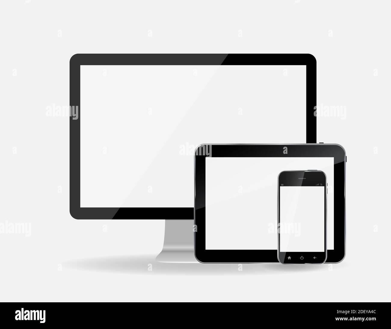 Computer Display, Tablet, Mobile Phone Illustration Stock Photo - Alamy