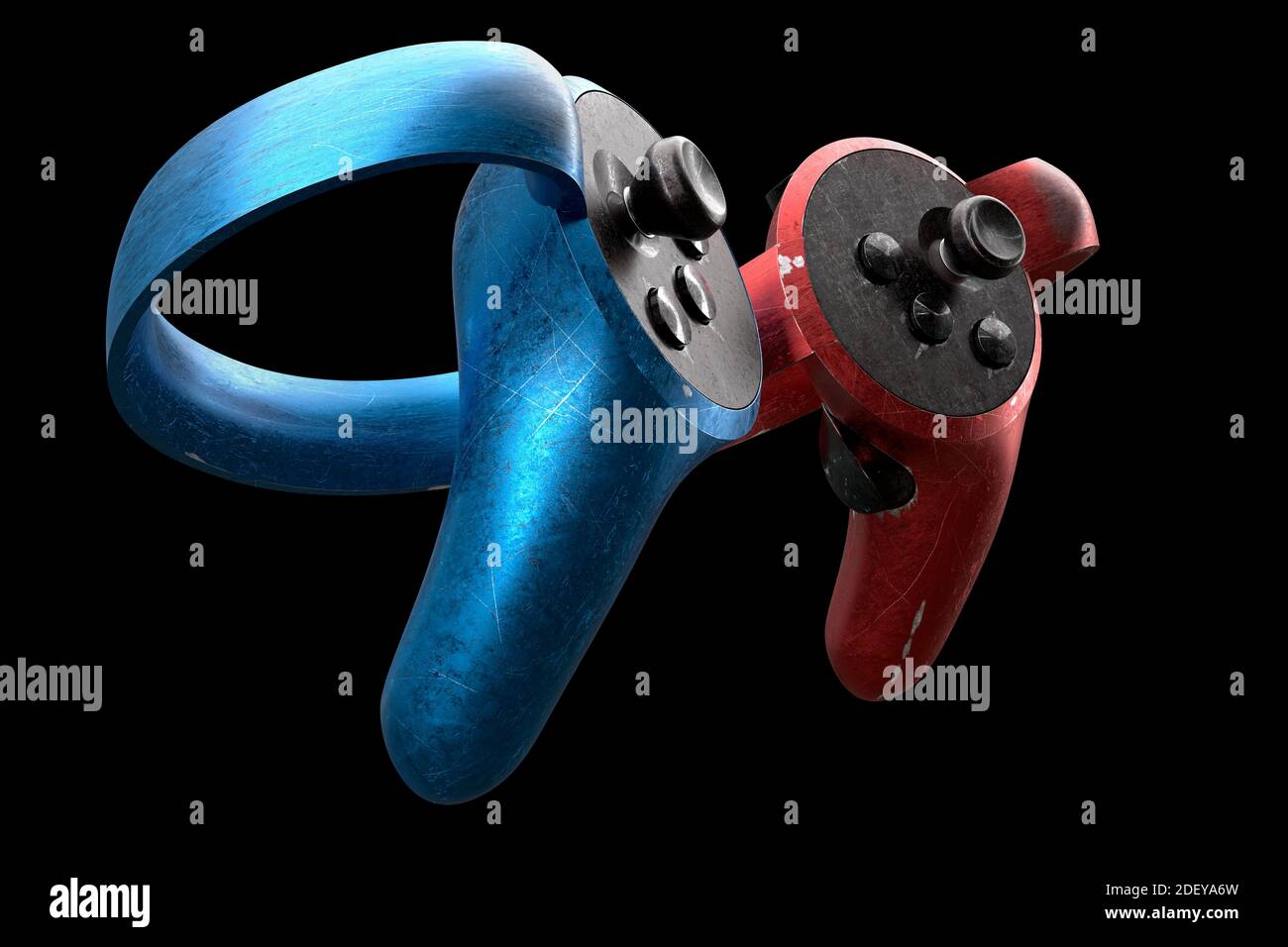 Used controllers for virtual reality, online and cloud gaming isolated ...