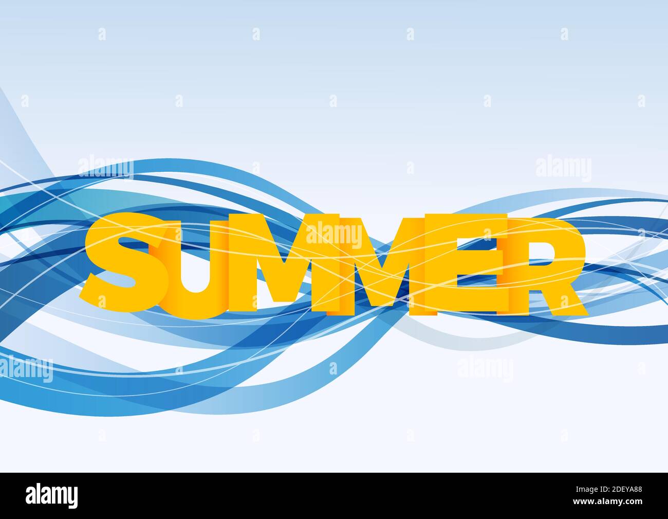 Vector background waves with text, summer concept Stock Vector Image ...