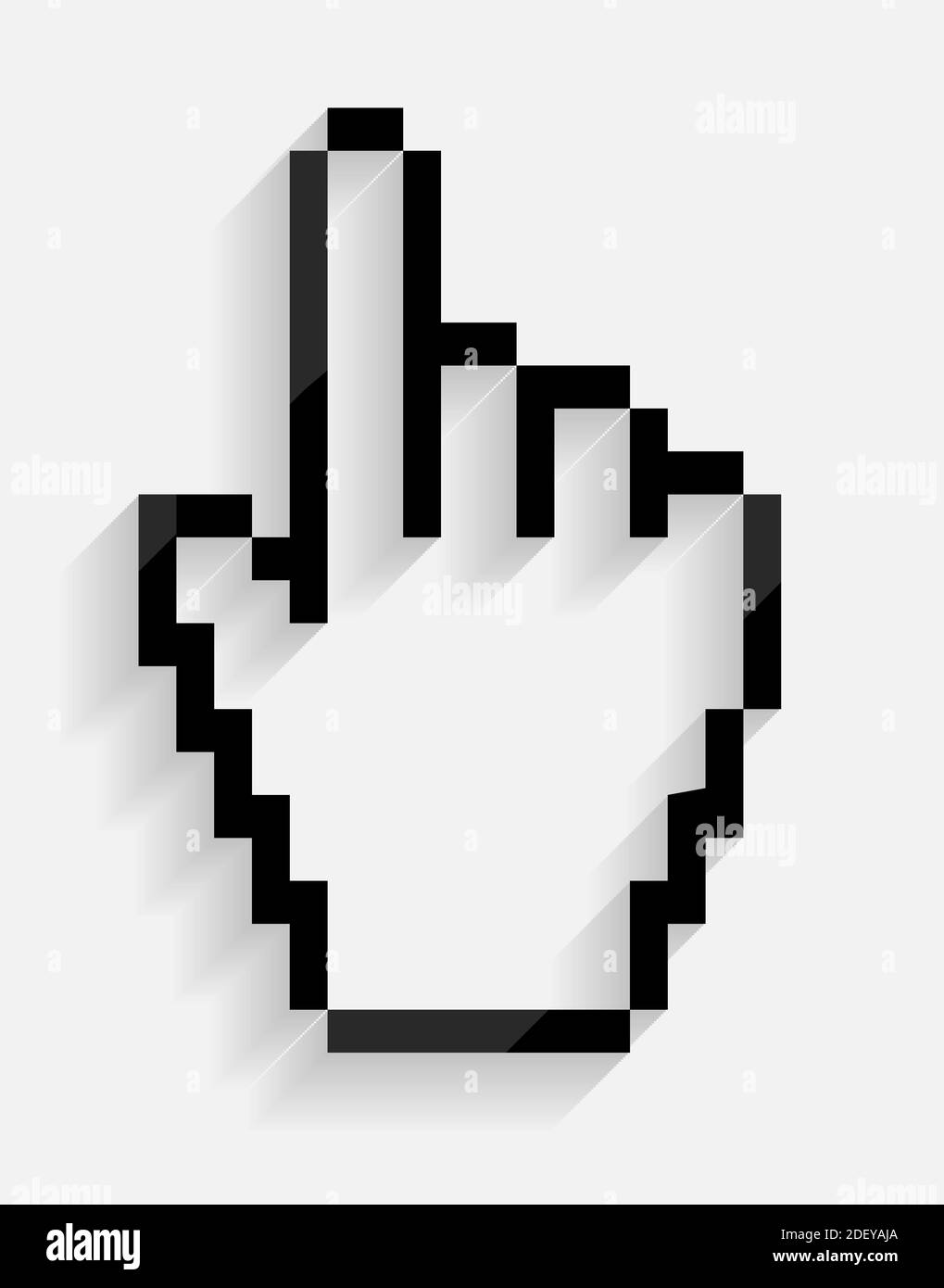Mouse hand cursor illustration Stock Photo - Alamy
