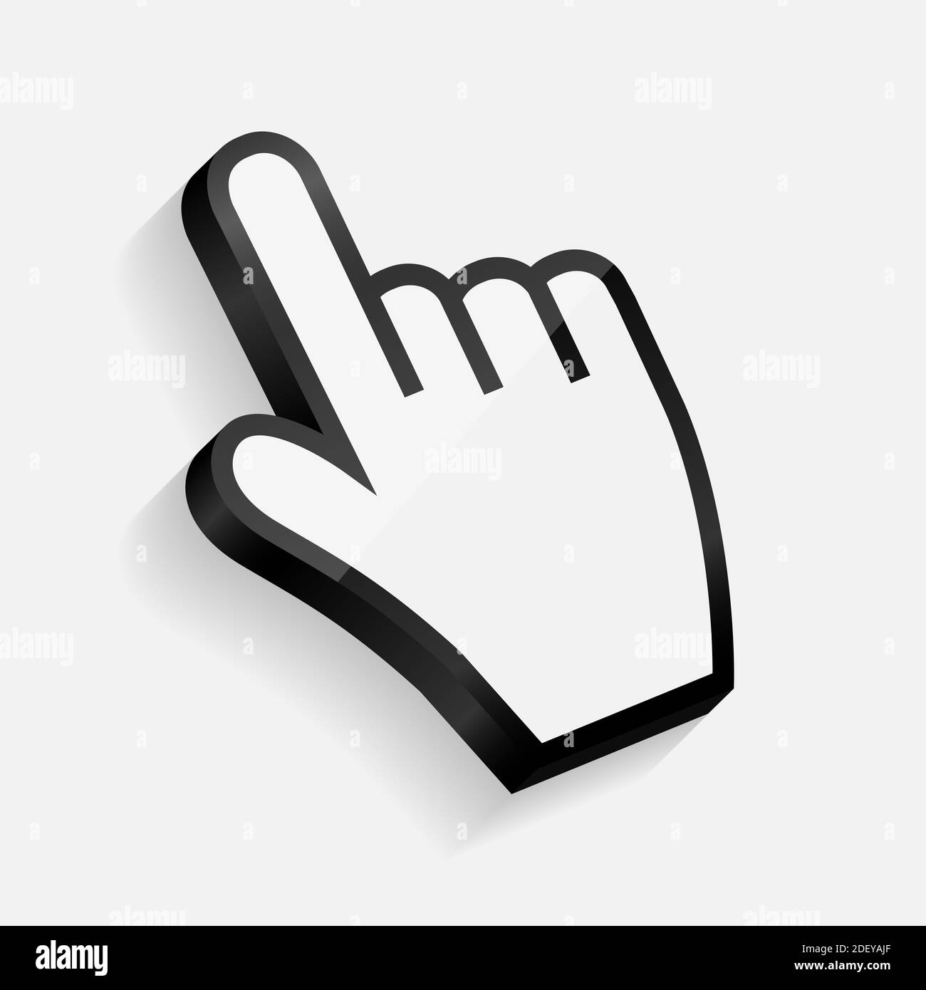 Mouse hand cursor illustration Stock Photo - Alamy