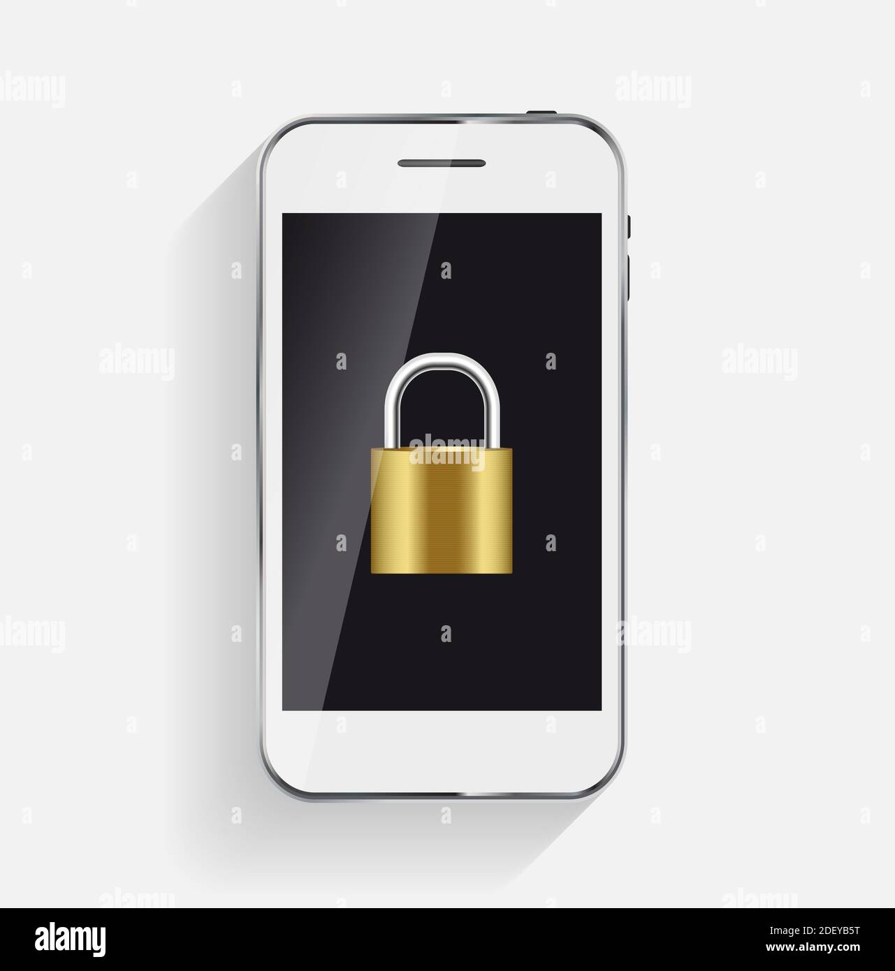 Abstract Design Mobile Phone. Illustration Stock Photo - Alamy