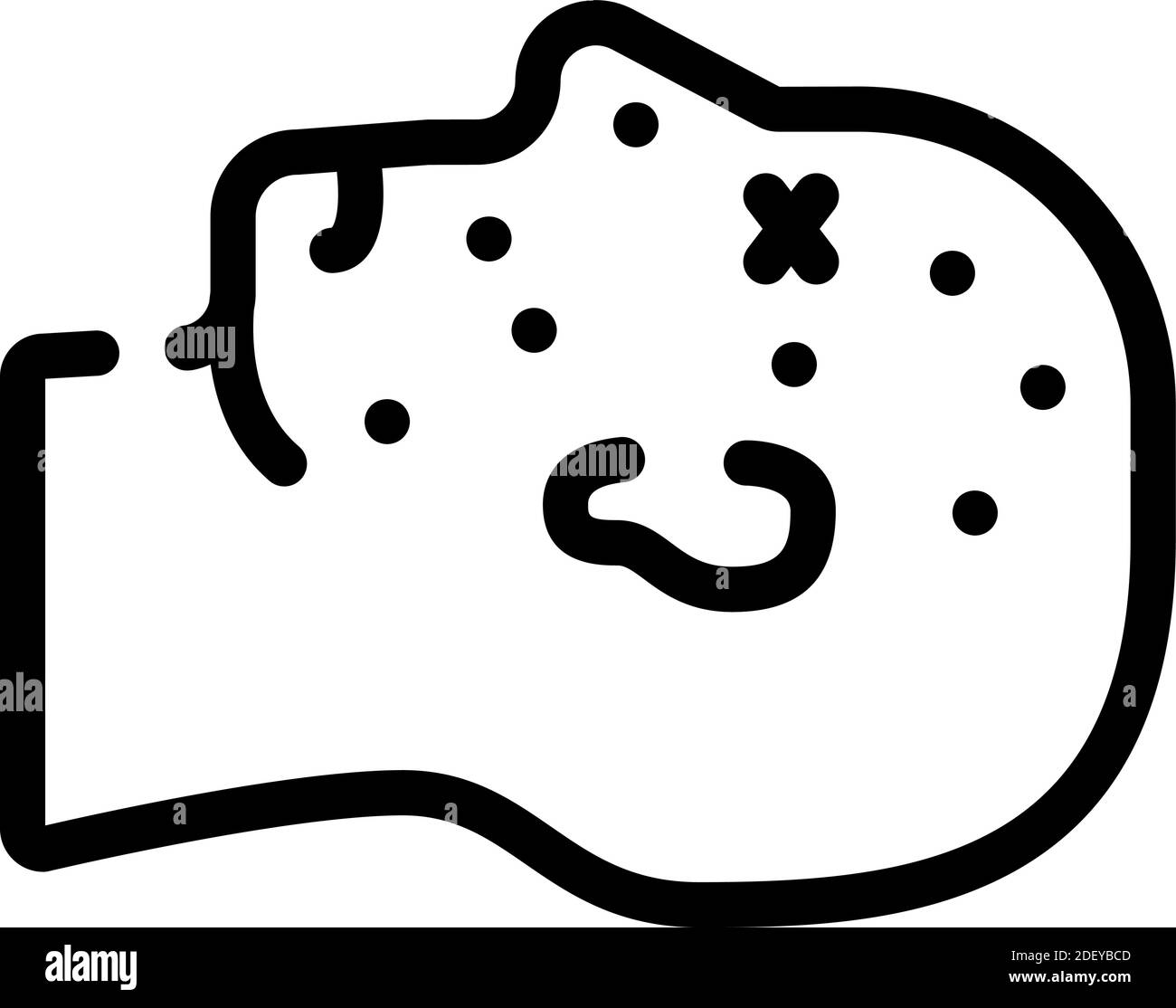 death from allergies line icon vector illustration Stock Vector Image ...