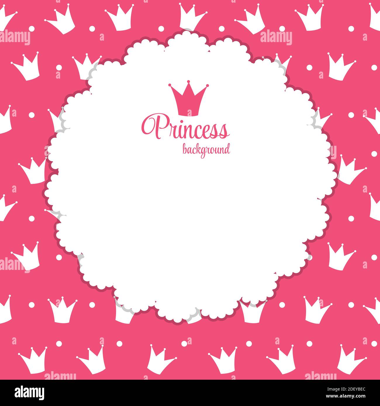 Princess Crown Background Illustration Stock Photo - Alamy