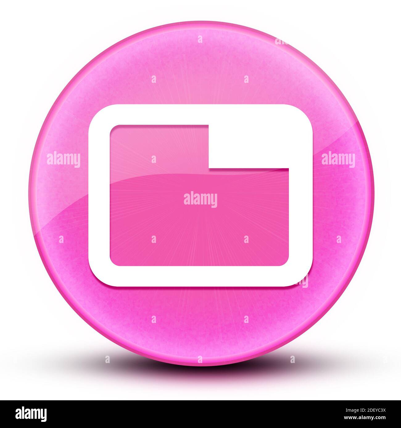 Tab eyeball glossy elegant pink round button abstract illustration ...