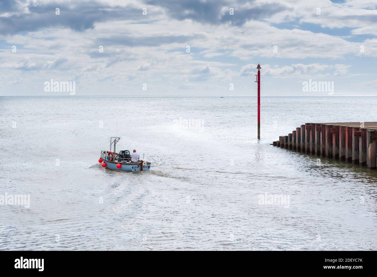 08-29-2020. Britport, UK. Waterway to small port (Britport) and West ...