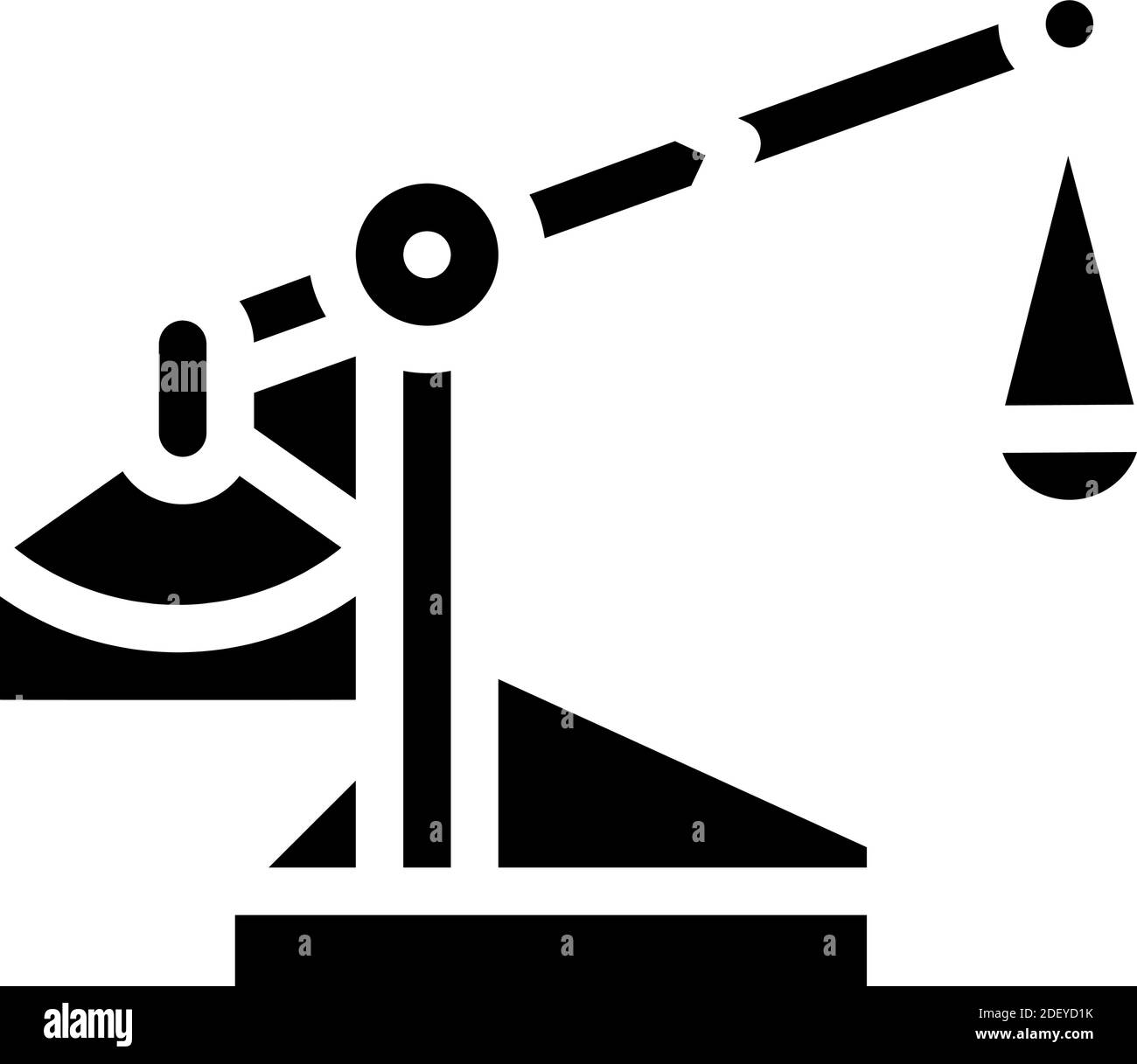 trebuchet vintage weapon glyph icon vector illustration Stock Vector ...