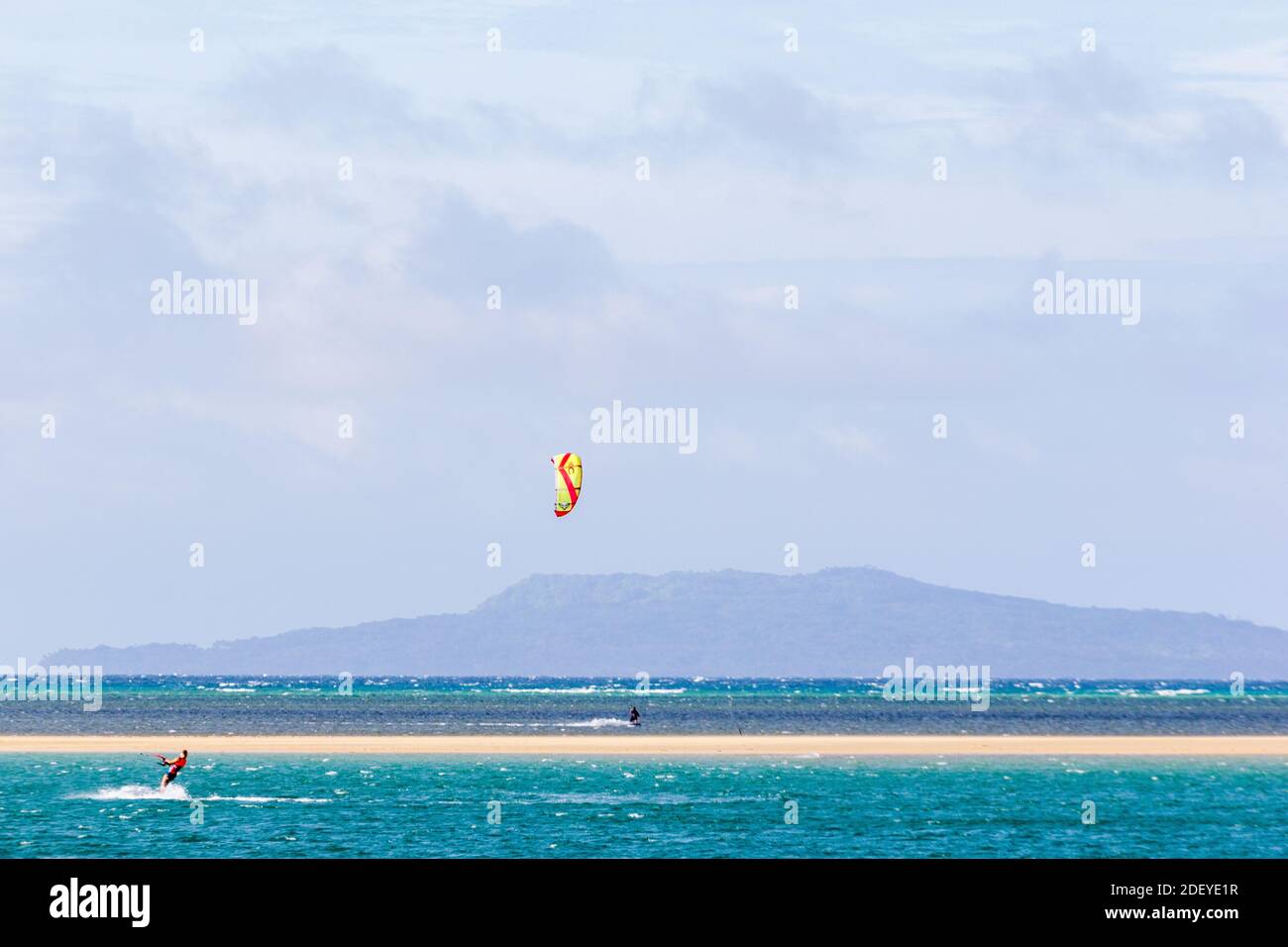 Kite boarding and windsurfing in Capusan Beach, Cuyo, Palawan ...