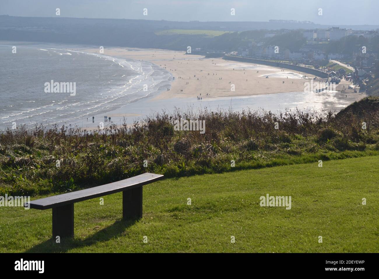Filey Bay And Beach - North Yorkshire - UK Stock Photo - Alamy