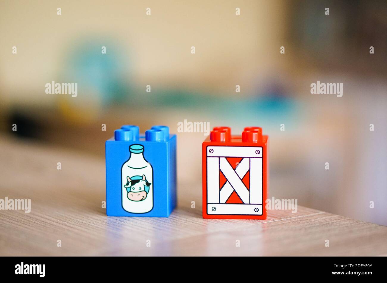 Lego pieces floor hi-res stock photography and images - Alamy