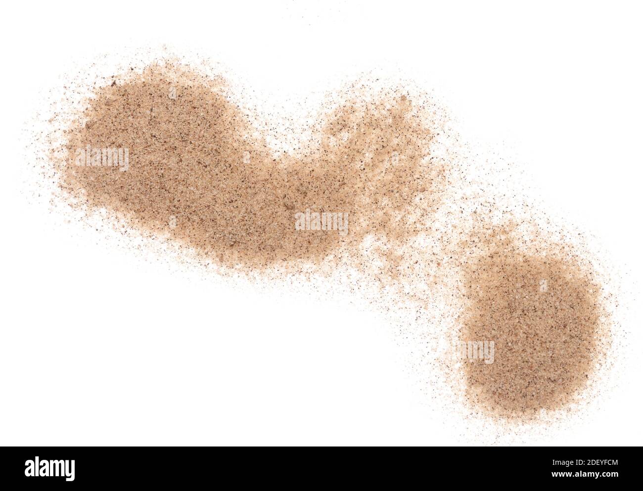 Sand isolated on white background Stock Photo - Alamy