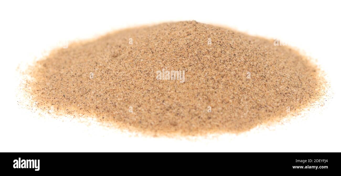 Sand isolated on white background Stock Photo - Alamy