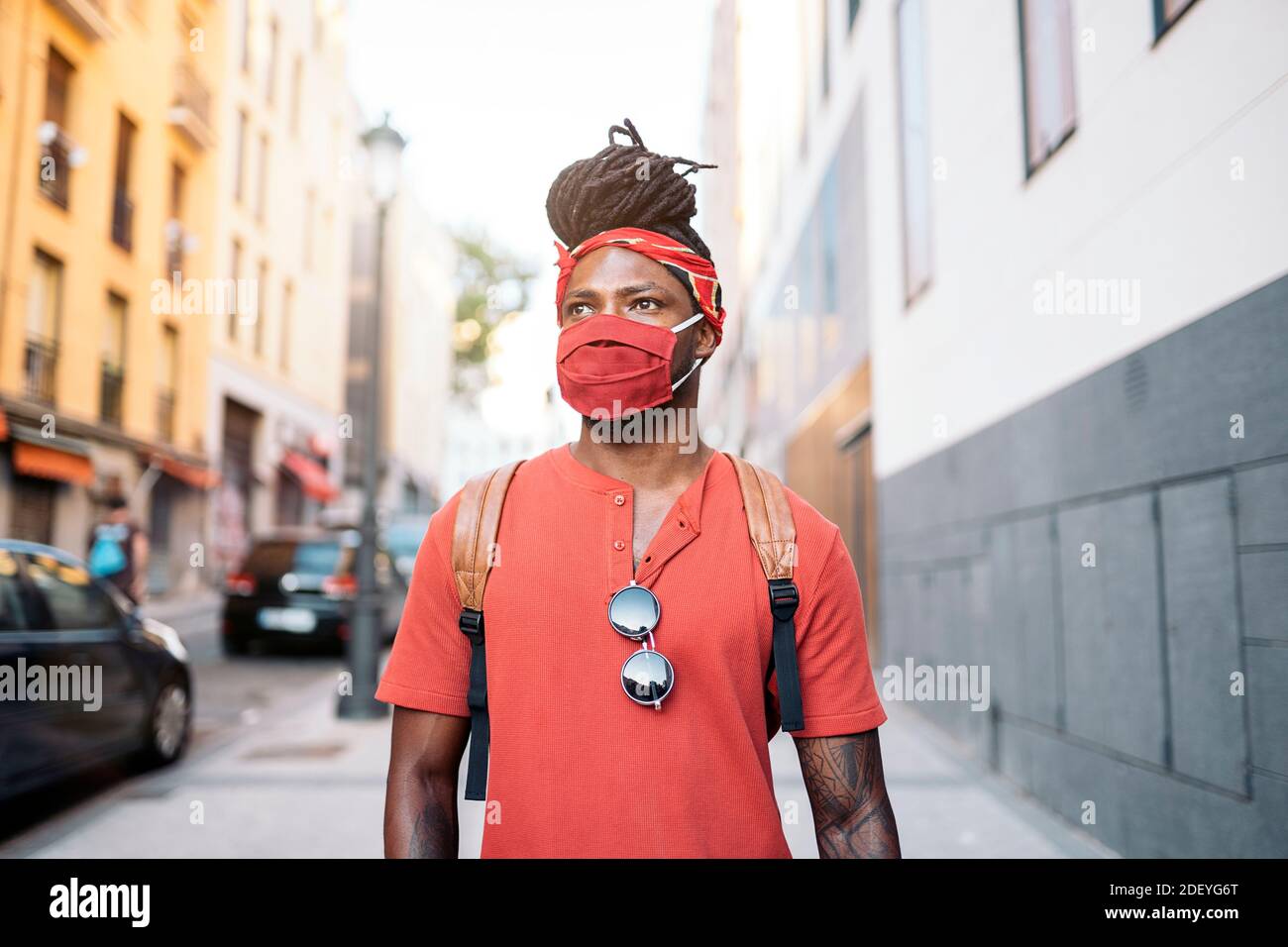 Stock photo of young african american boy with dreadlocks and a bandana ...