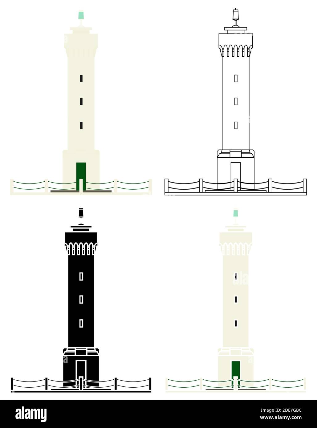 Historic lighthouse logo hi-res stock photography and images - Alamy
