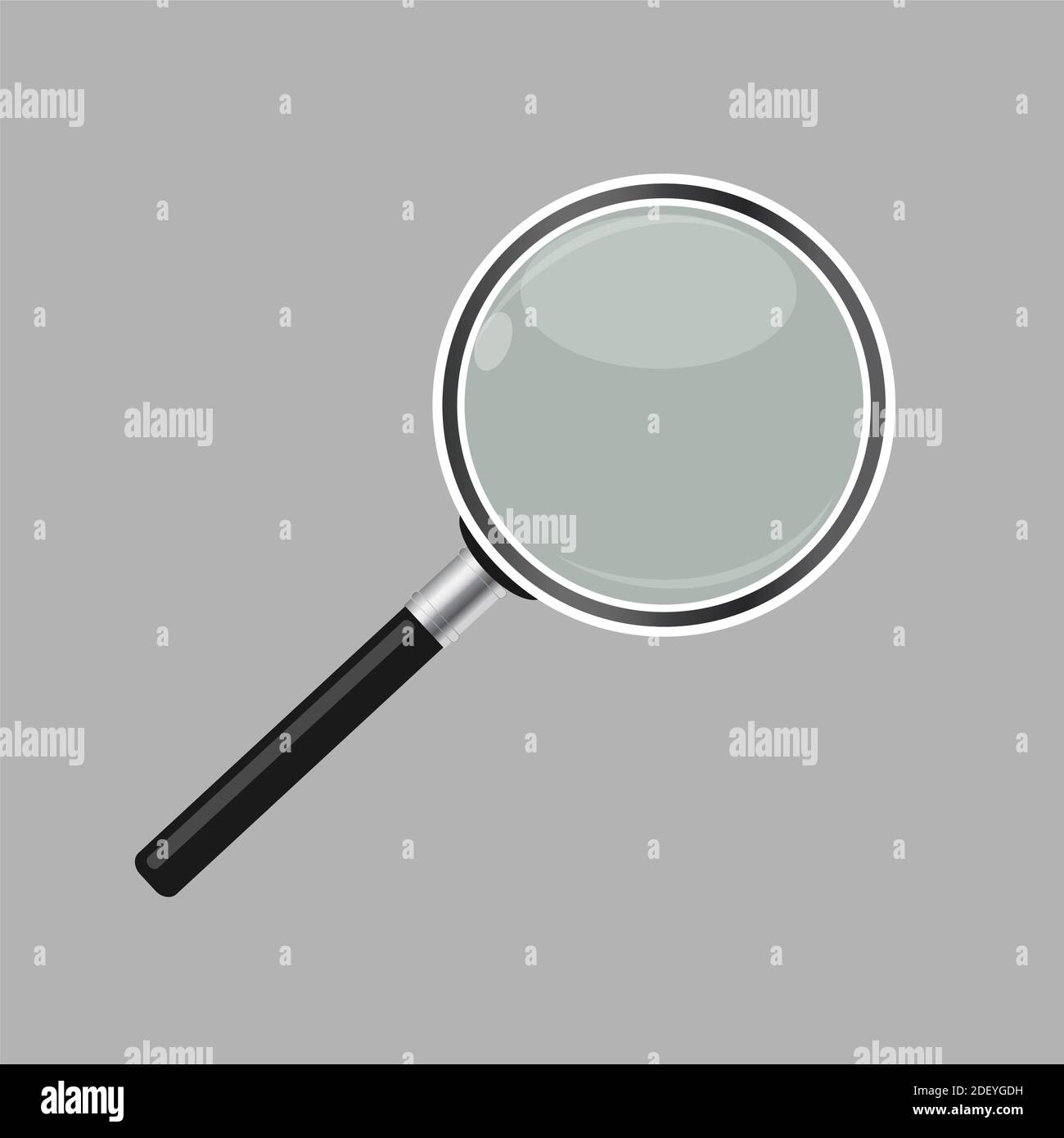 Magnifying Glass Search Icon Illustration Stock Photo - Alamy