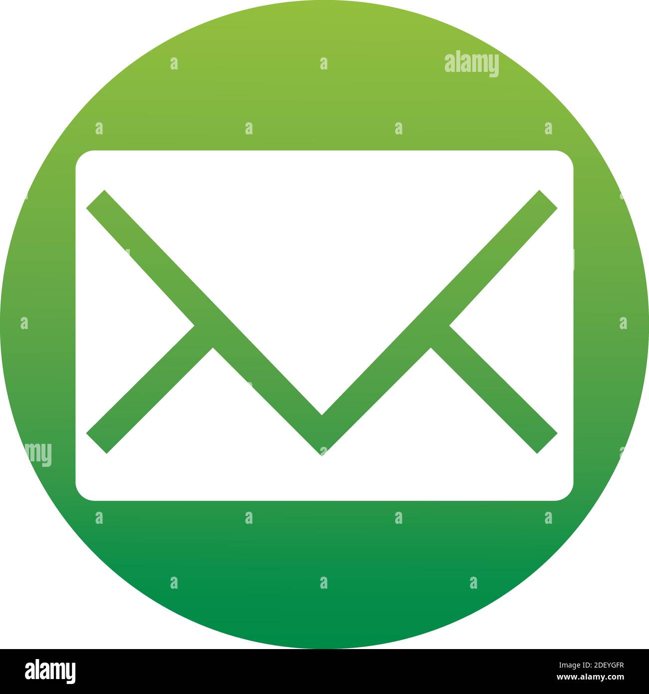 Envelope Mail icon, vector illustration. Flat design style icon of a ...