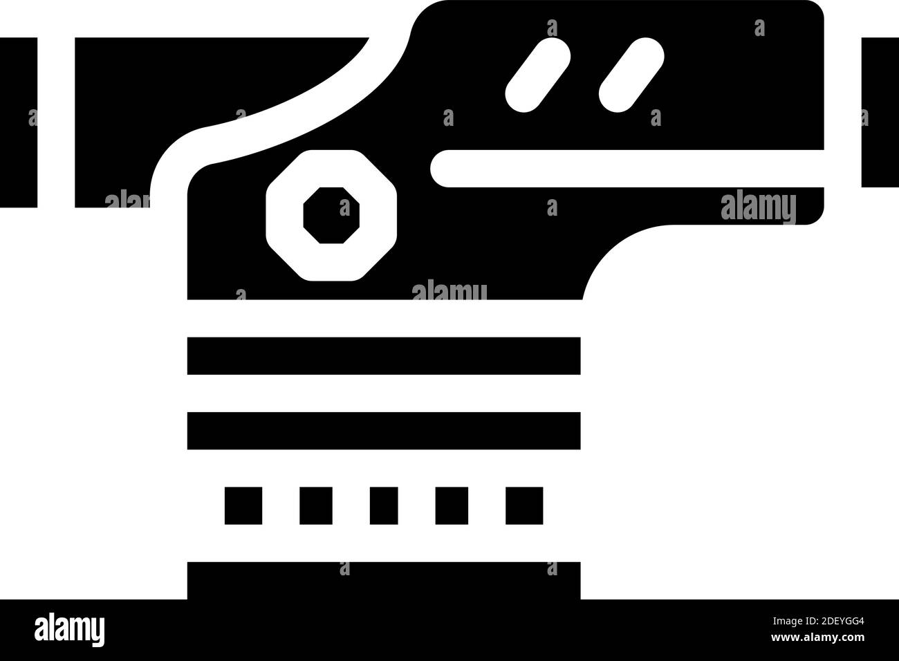 optical level gadget glyph icon vector illustration Stock Vector Image ...