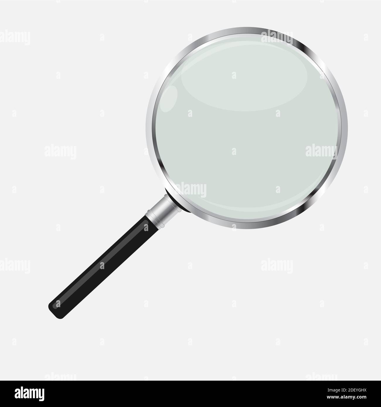 Magnifying Glass Search Icon Illustration Stock Photo - Alamy