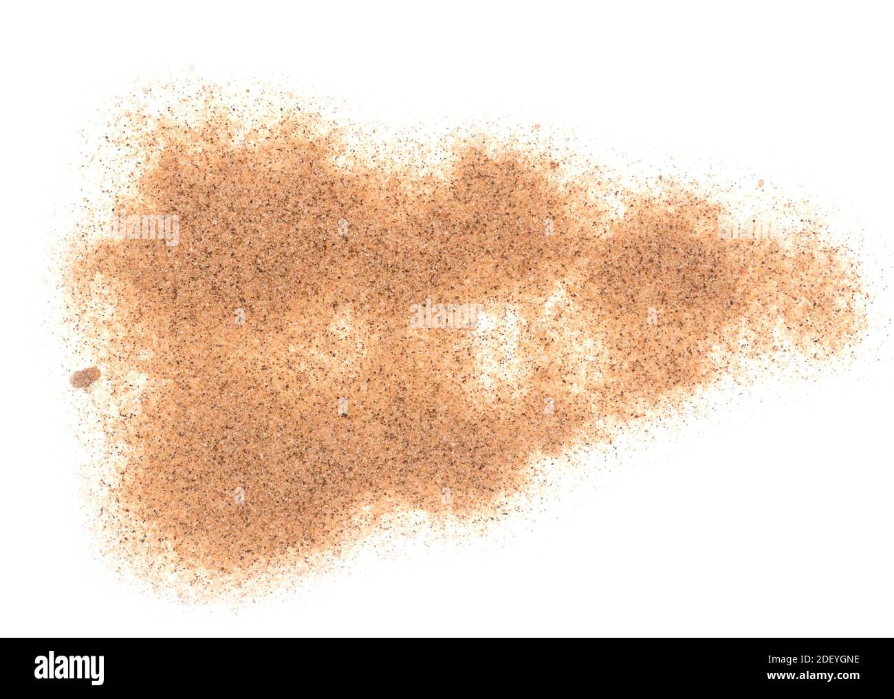 Sand isolated on white background Stock Photo - Alamy