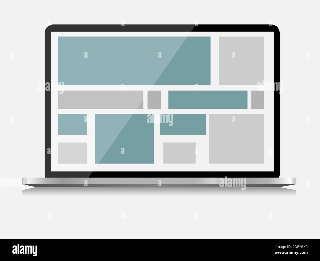 Abstract Design Laptop Computer Illustration Stock Photo - Alamy