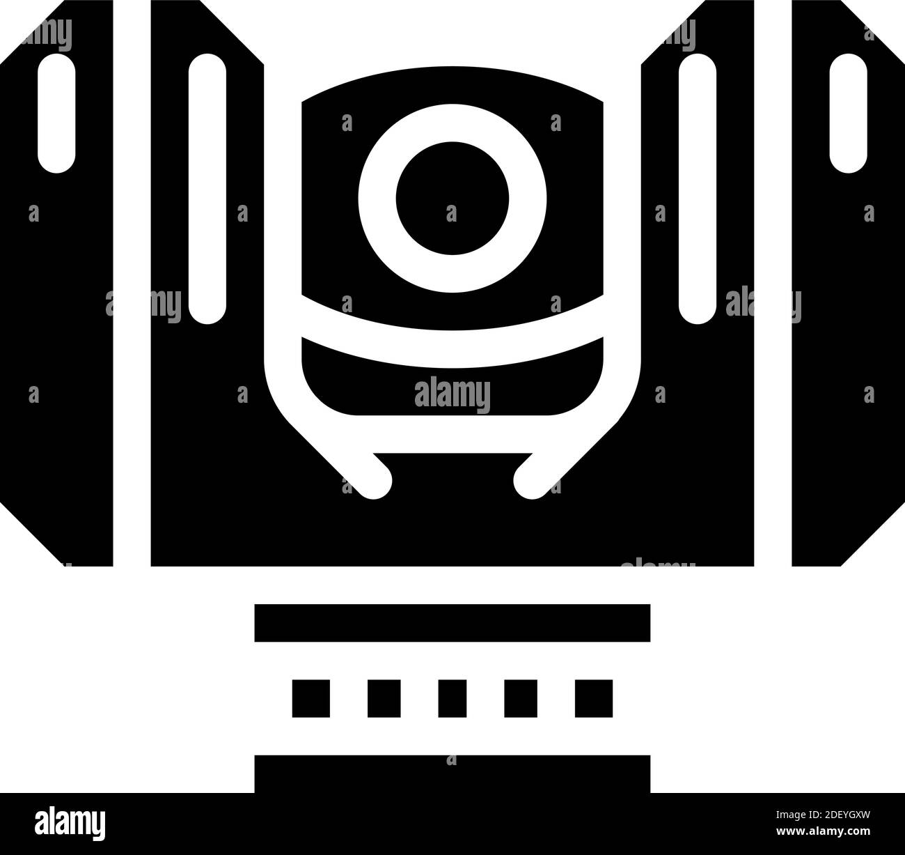 laser scanner device glyph icon vector illustration Stock Vector Image ...